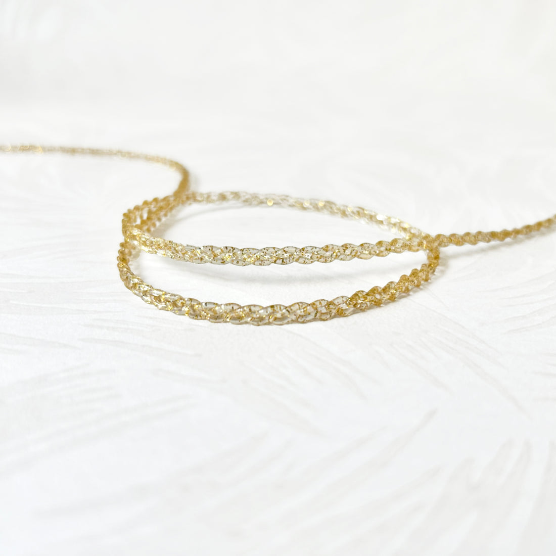 Clear Plastic Metallic Gold Braid – Rose Mille