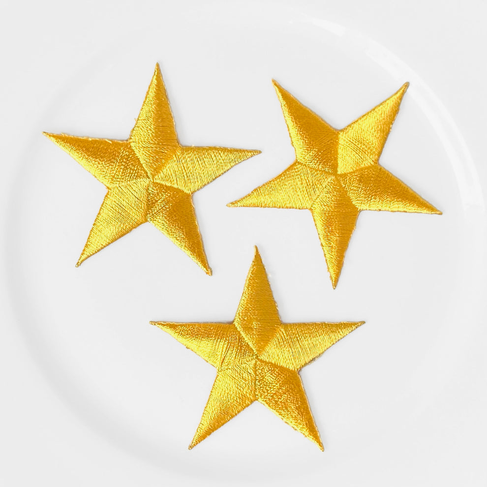 Embroidered Star Applique – Rose Mille