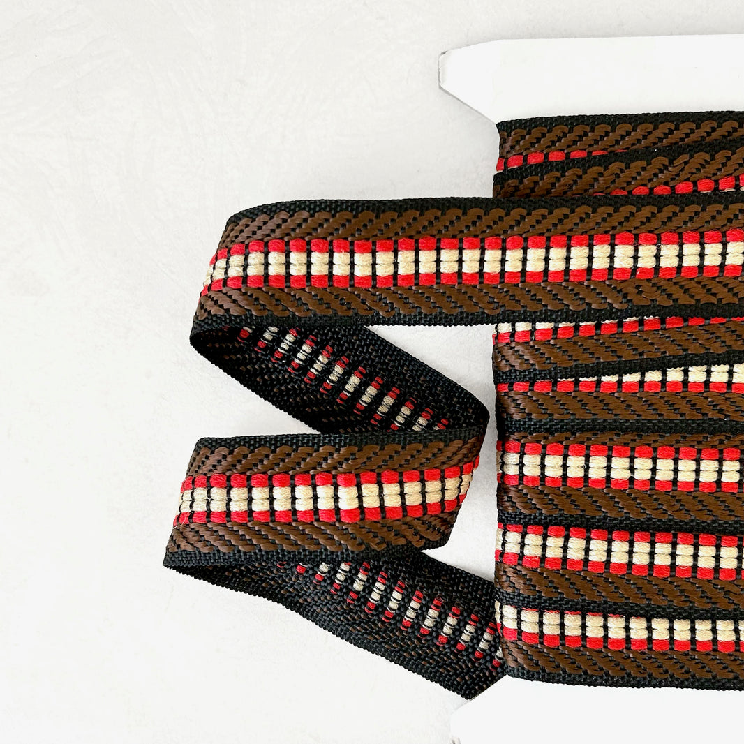 Geometric Jacquard Ribbons – Rose Mille