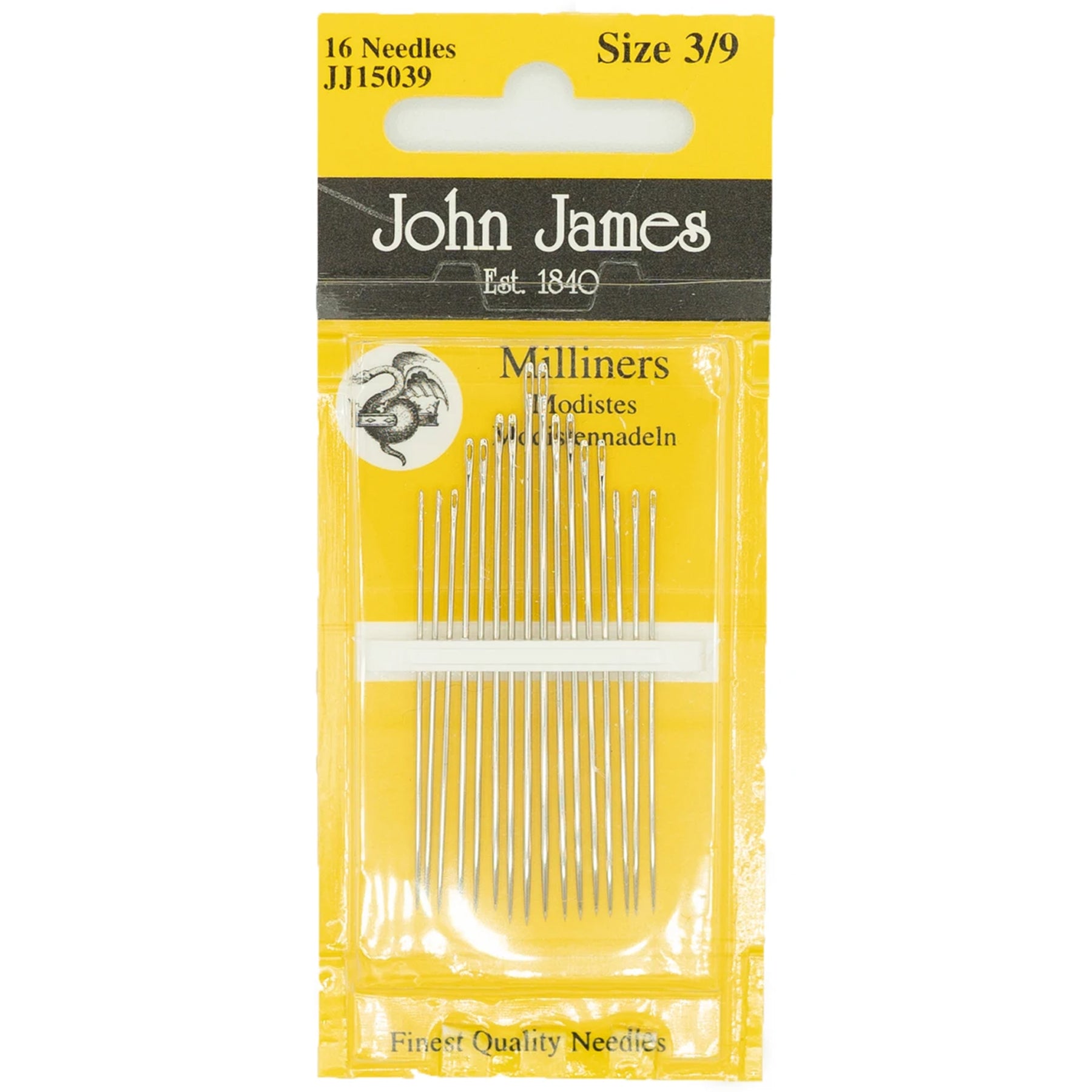 John James Milliners / Straw Needles – Rose Mille