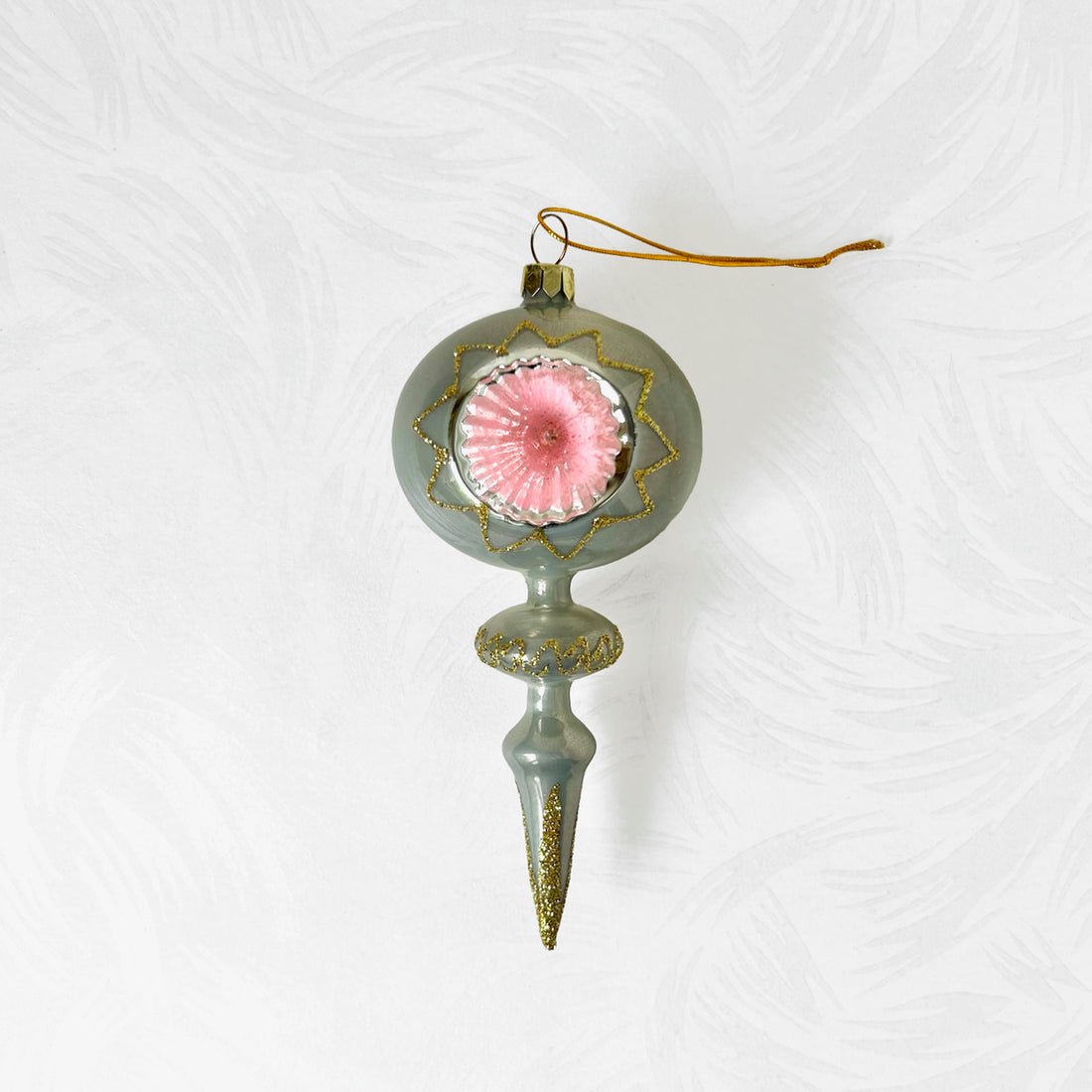 Iridescent Pastel Spindle Ornament – Rose Mille