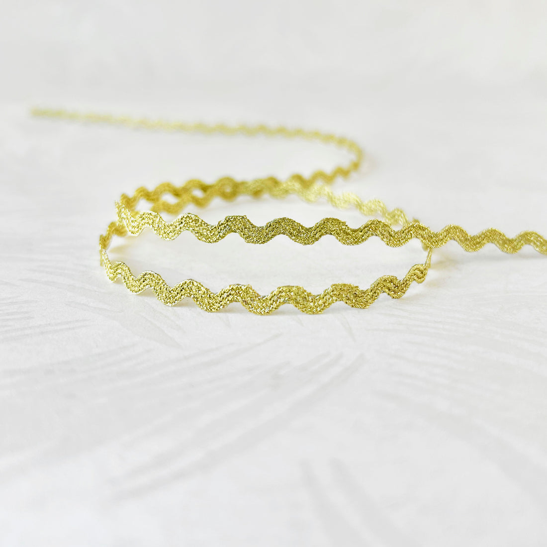 Sparkly Metallic Gold Rick Rack – Rose Mille