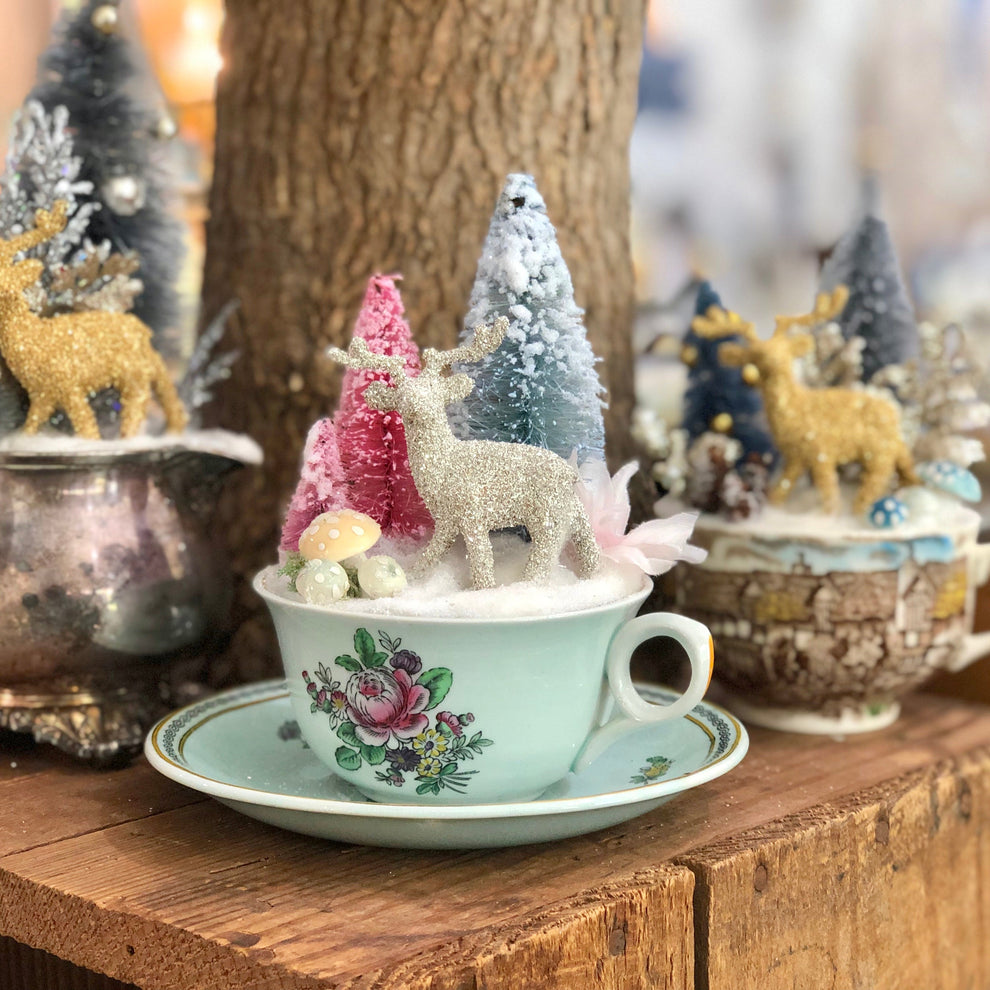 Winter Scene TeaCup Diorama Workshop - December 6th 2025 – Rose Mille