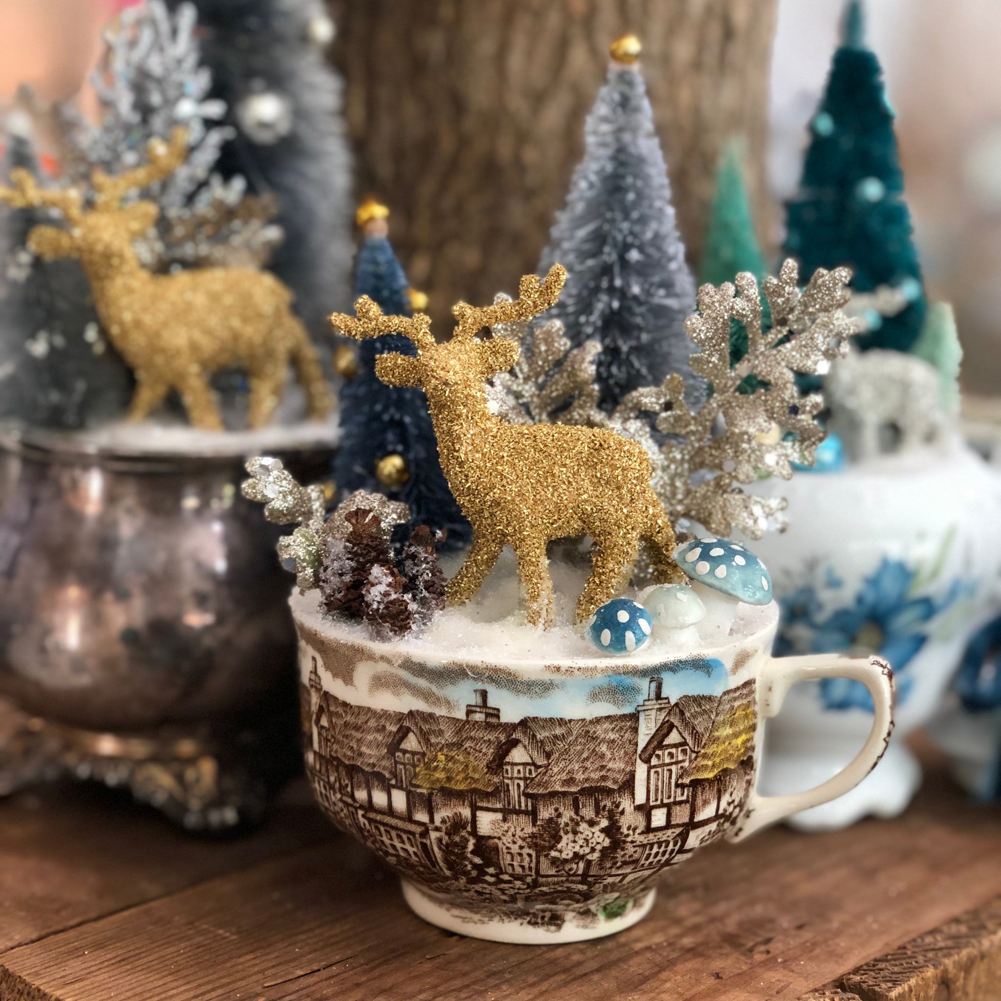 Winter Scene TeaCup Diorama Workshop - December 6th 2025 – Rose Mille