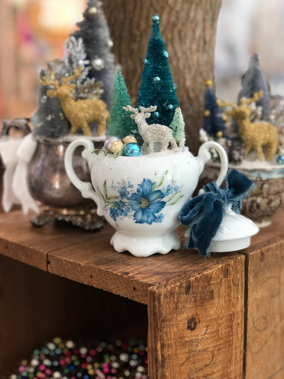 Winter Scene TeaCup Diorama Workshop - December 6th 2025 – Rose Mille