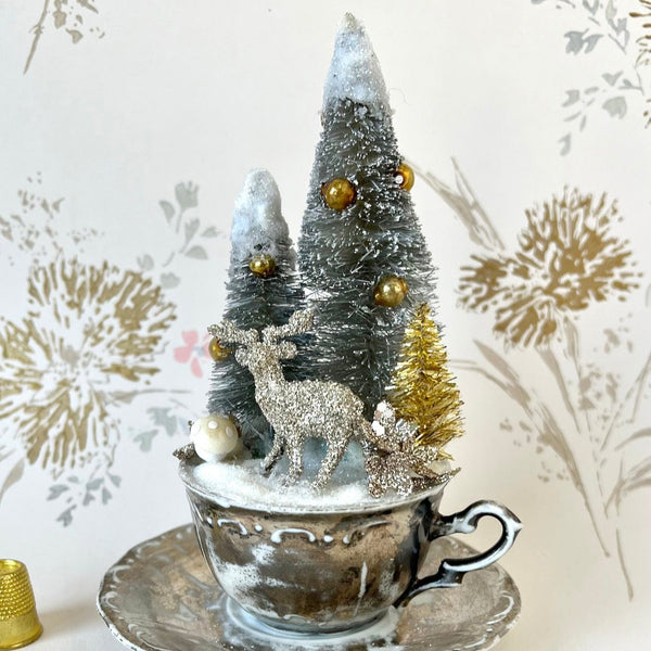 Winter Scene TeaCup Diorama Workshop - December 6th 2025 – Rose Mille