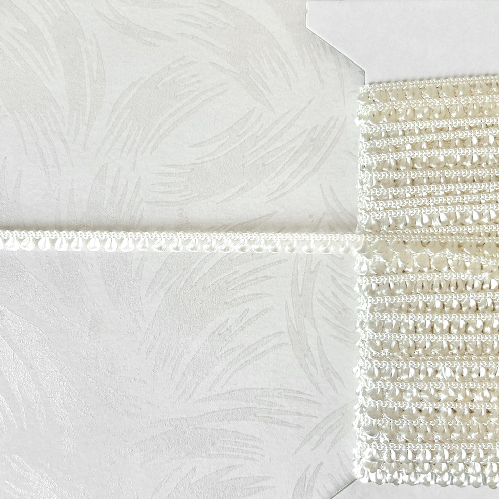 White Picot Edge Trim – Rose Mille