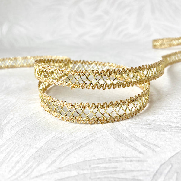 Wired Metallic Fence Braid – Rose Mille