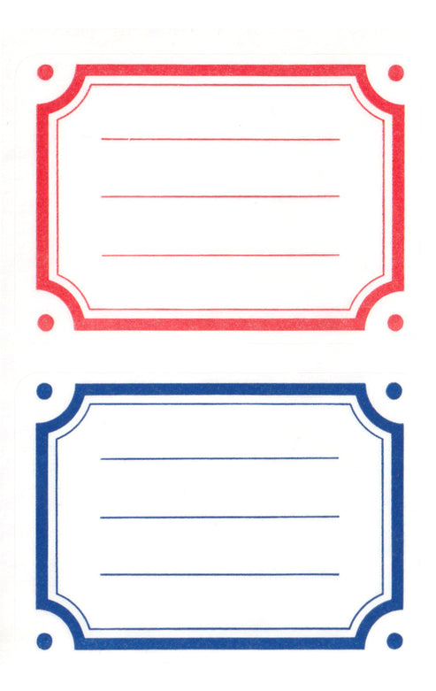 Classic Red & Navy Labels - Stickers – Rose Mille