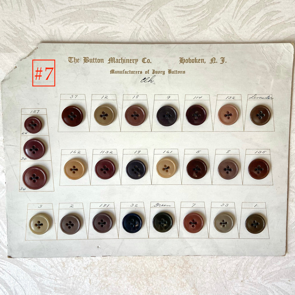 Button Salesman Sample Cards - The Button Machinery Co. – Rose Mille