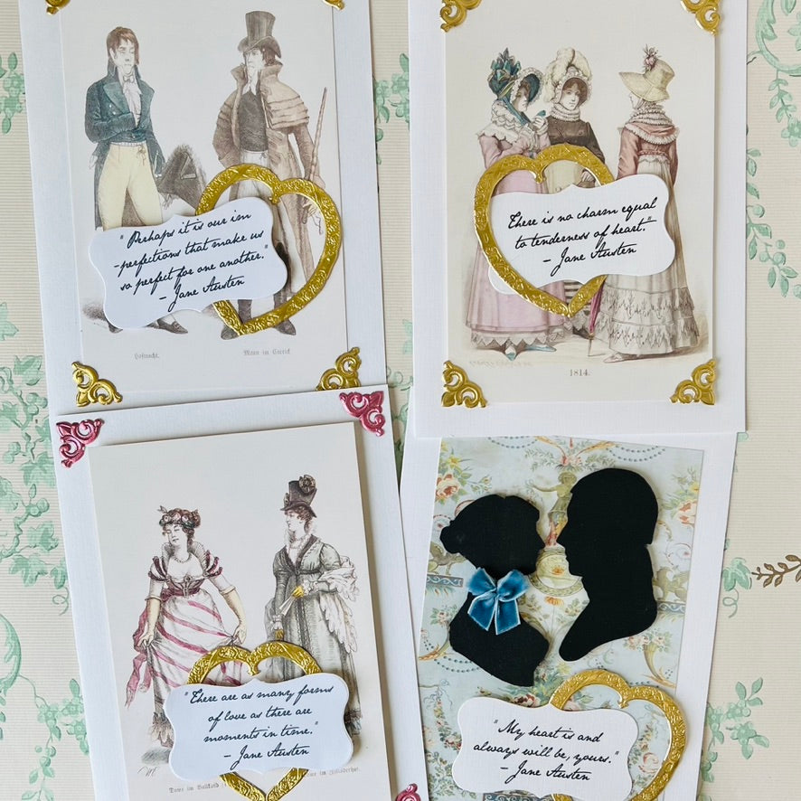 Romantic Jane Austen Card Kit – Rose Mille