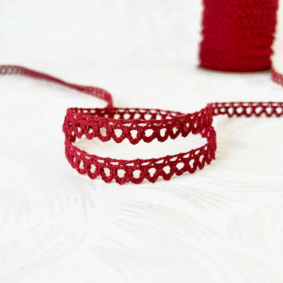 Narrow Crochet Cluny Lace – Rose Mille