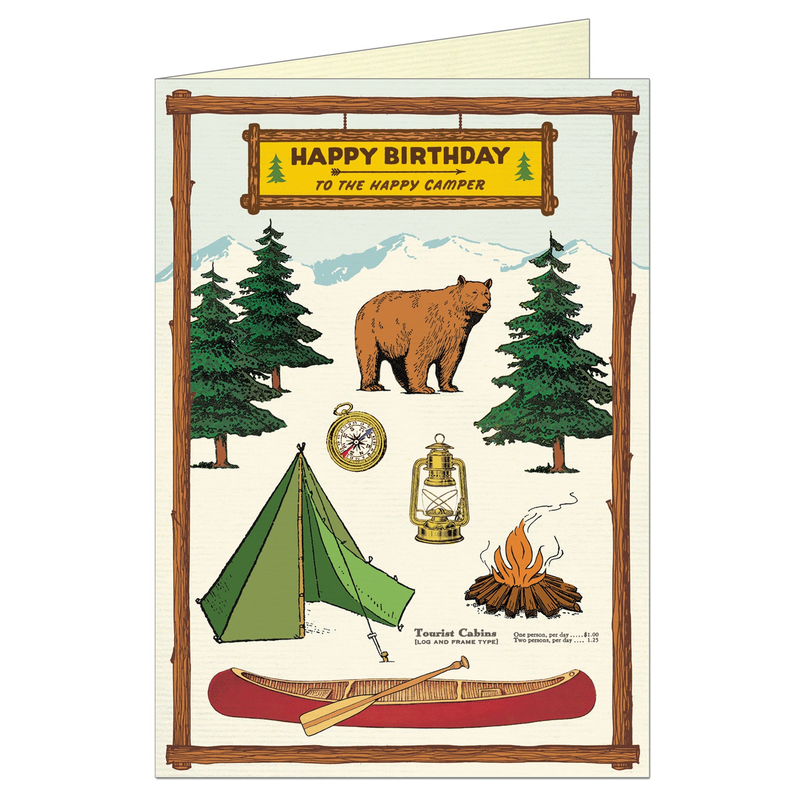 Happy Birthday Camping, Greeting Card – Rose Mille