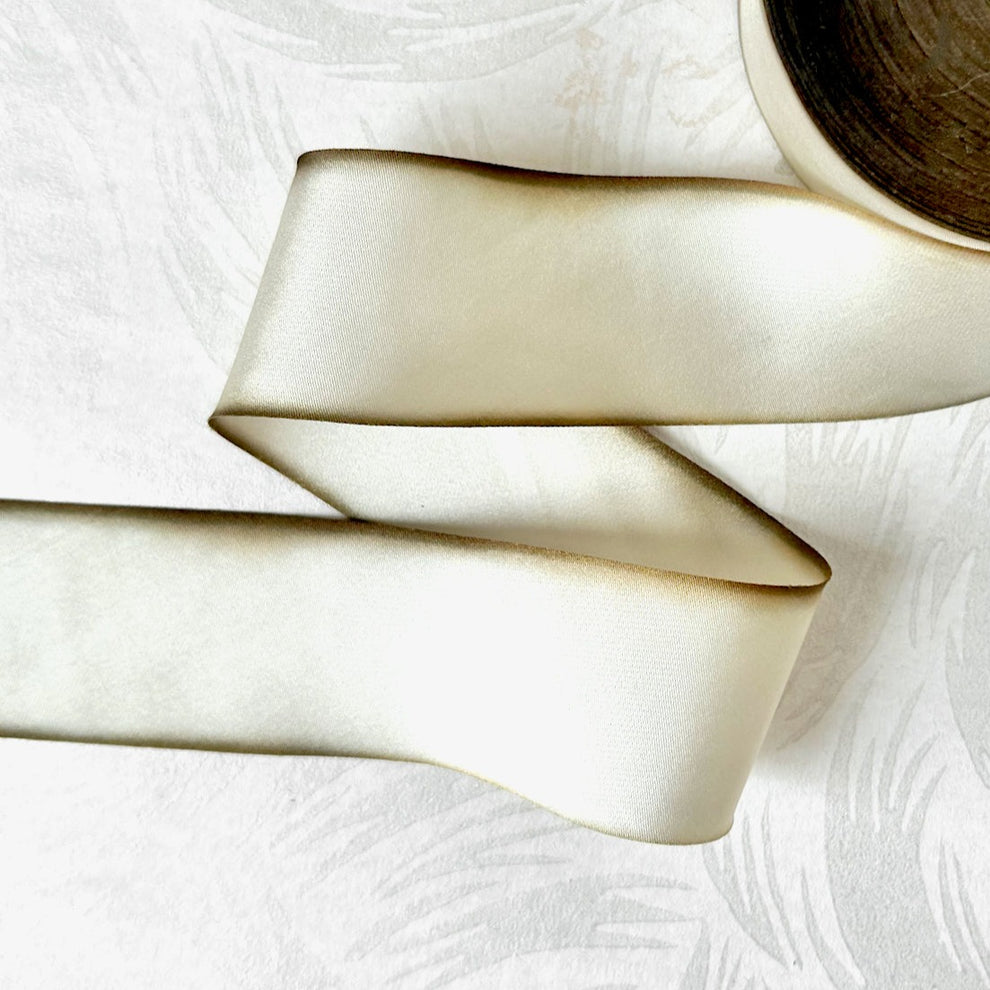 Hand Dyed Silk Satin Ribbon – Rose Mille