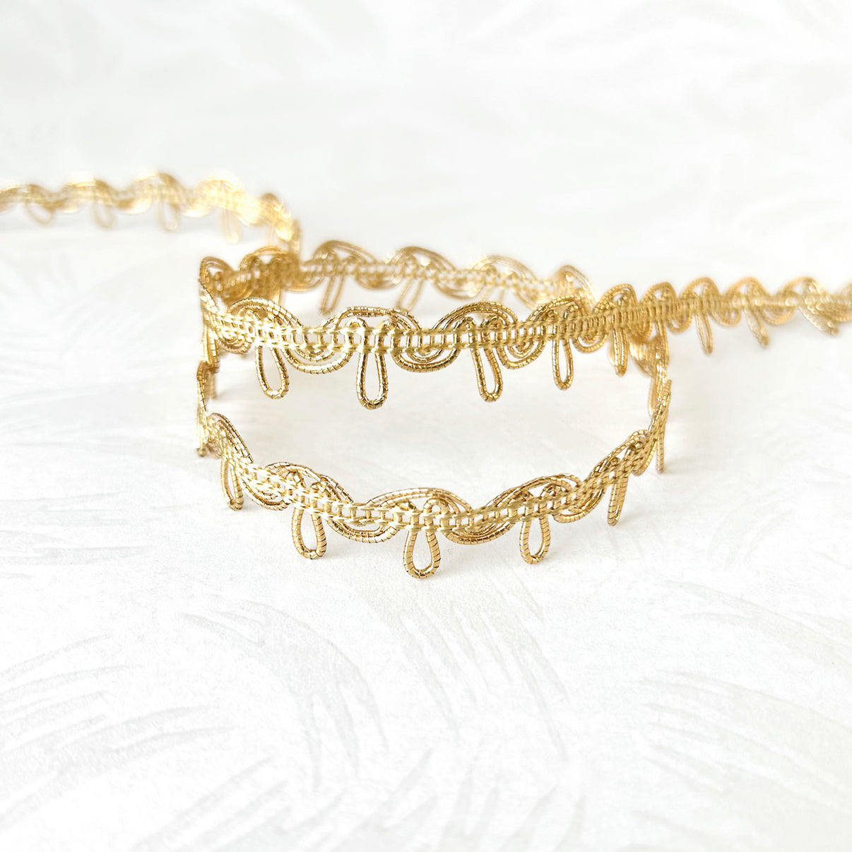 Metallic Gold Looped Braid – Rose Mille