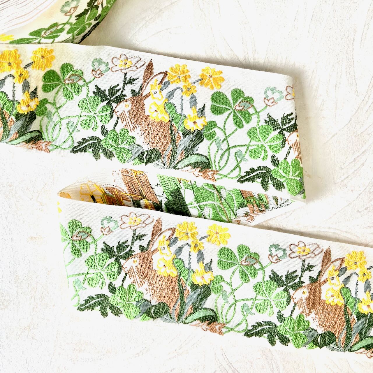 Rabbit, Organic Cotton Jacquard Ribbon - Multiple Colorways – Rose Mille