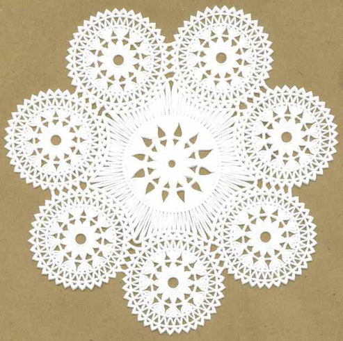 Doily Circles, Dresden Trim – Rose Mille